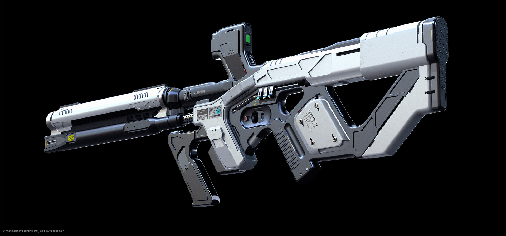 ArtStation - 3Dcoat Advanced rifle upgraded