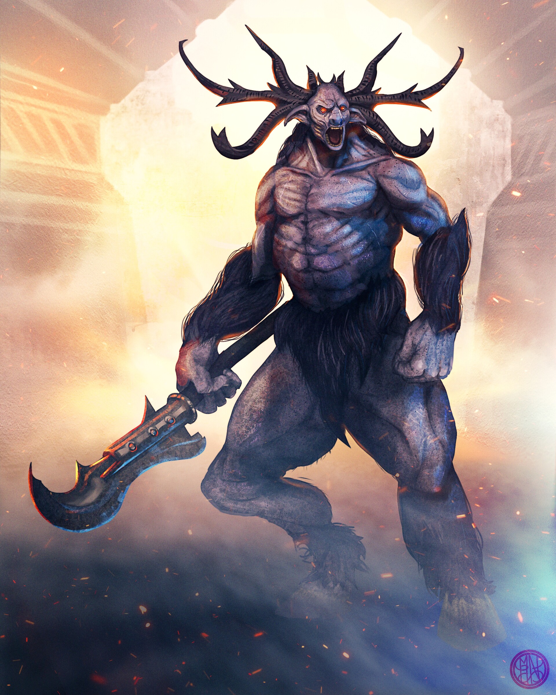 ArtStation - Baphomet , Martin Nicolas Grasso