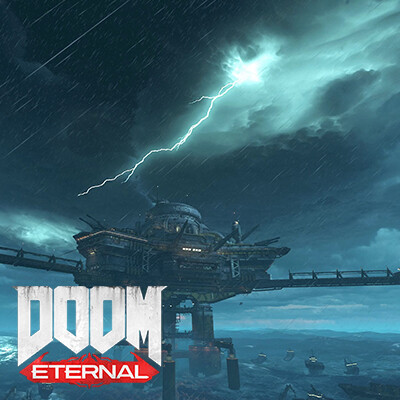 ArtStation - DOOM Eternal DLC - UAC Rig Opening Vista