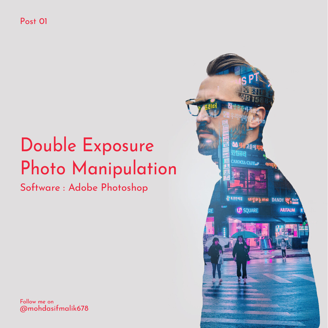 ArtStation - Double Exposure Photo Manipulation