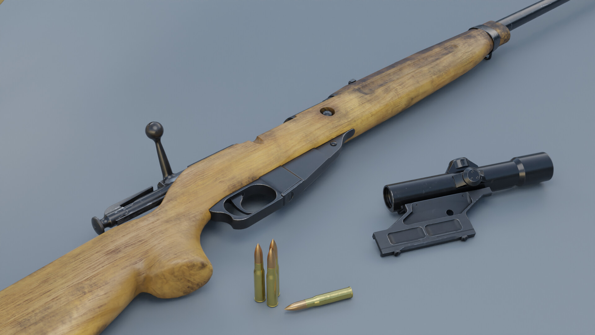 ArtStation - vz.54 sniper rifle