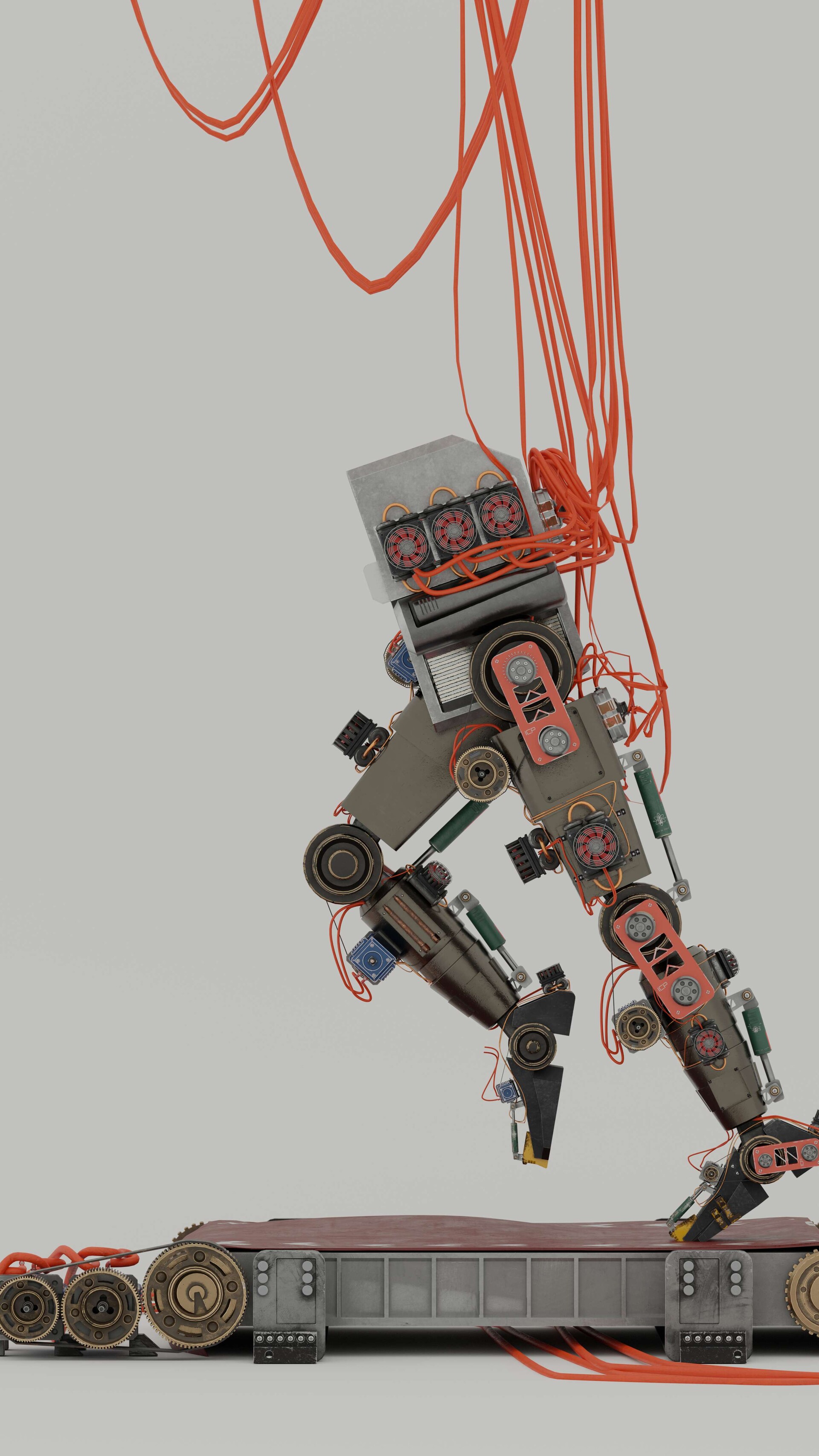 ArtStation - Testbed Robot Leg