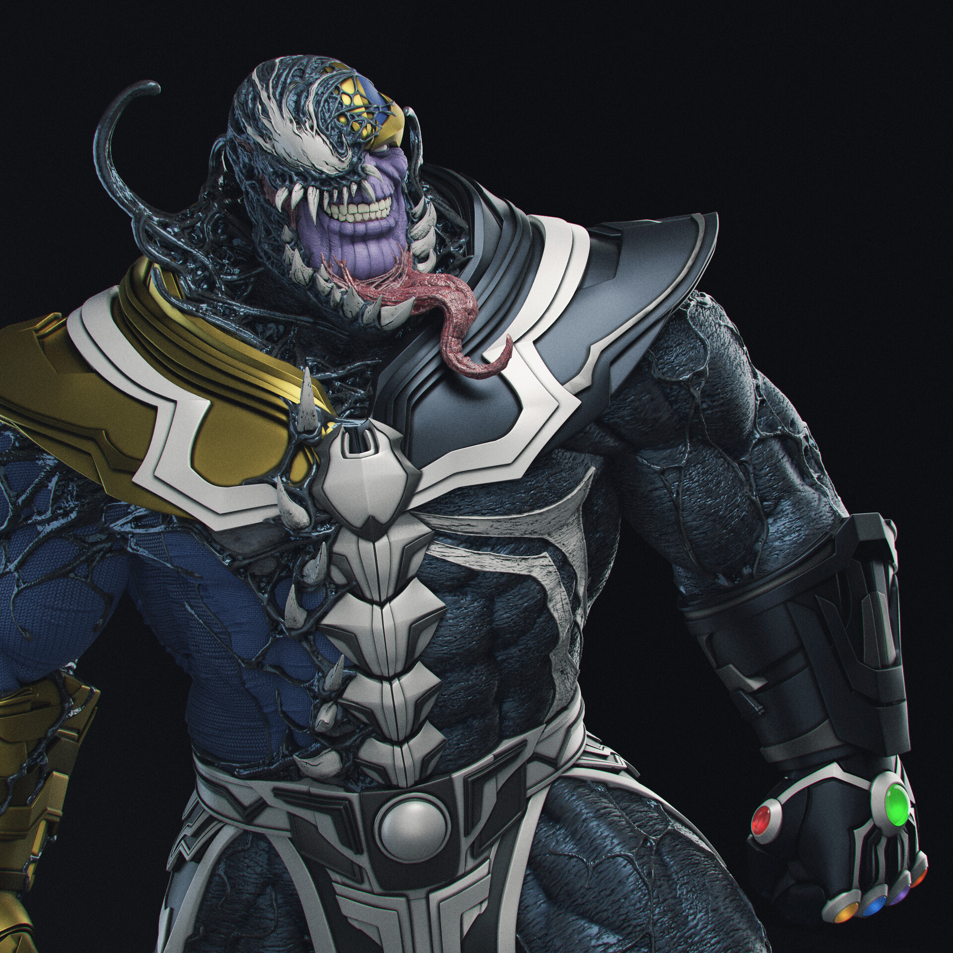 ArtStation - Venomized Thanos