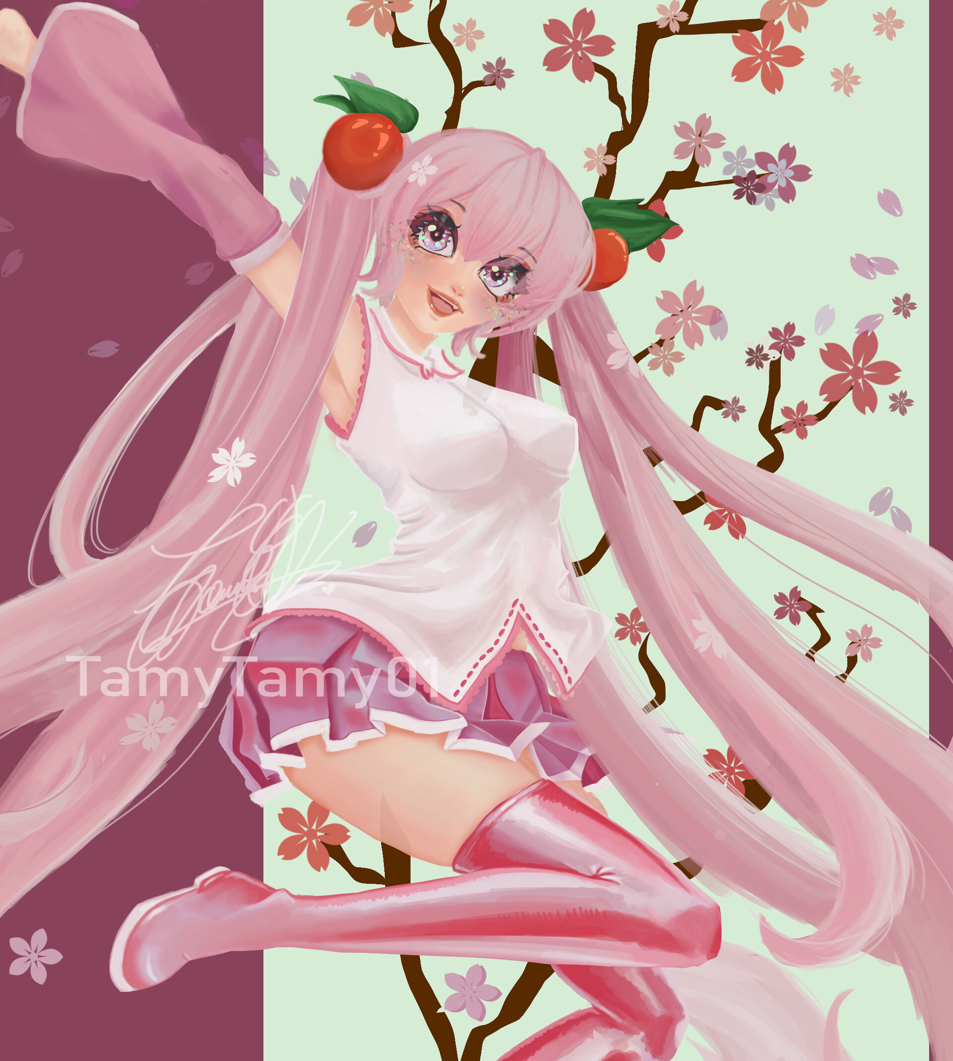 ArtStation - Hatsune Miku Sakura