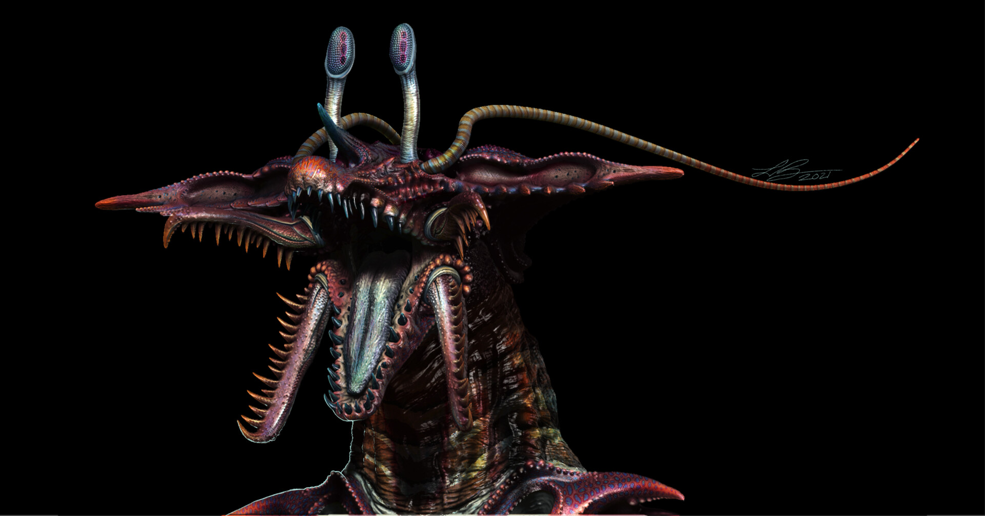 ArtStation - Crustacean Creature ~Colorized~