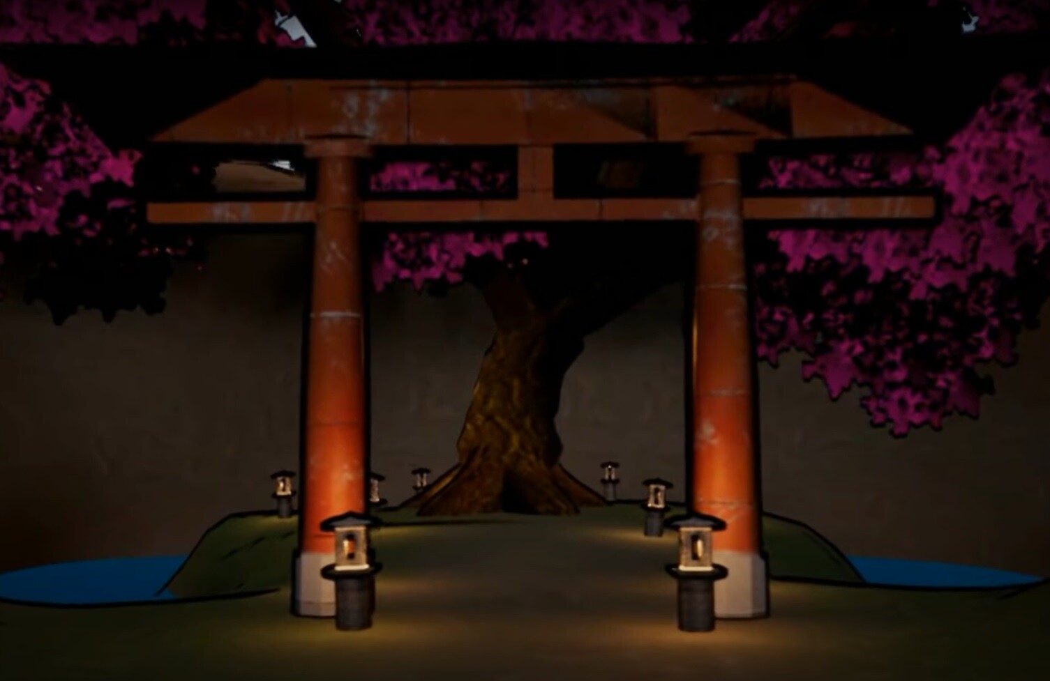 ArtStation - Okami Style matched scene