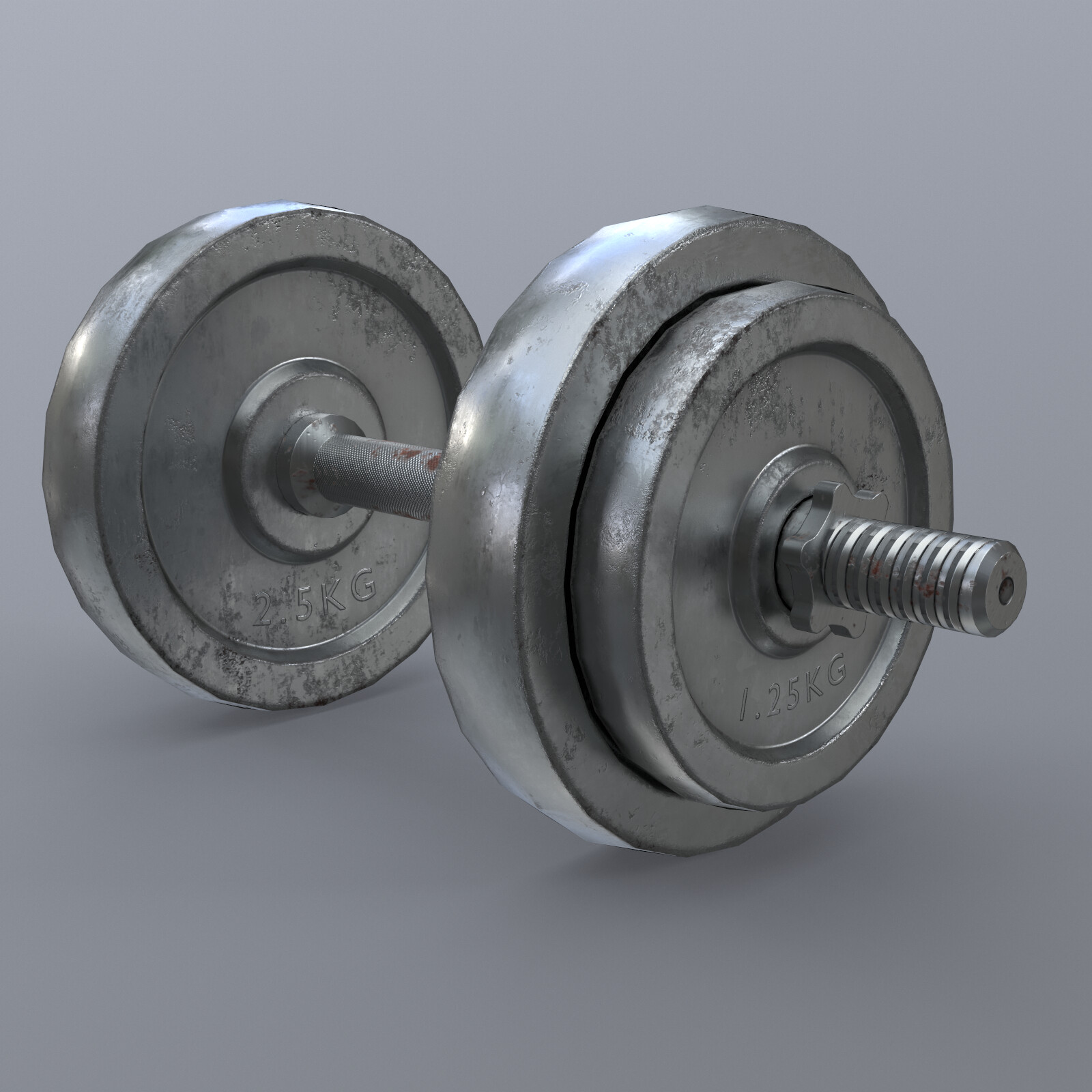 ArtStation - PBR Adjustable Dumbbell Set B2