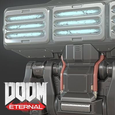 ArtStation - Doom Eternal TAG1 - UAC Floodlight Prop