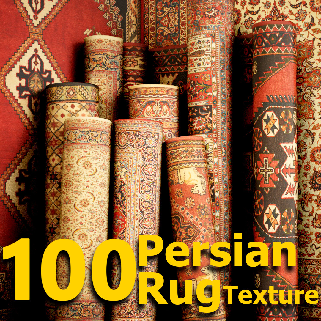 ArtStation - 100 Persian Rug - PBR texture