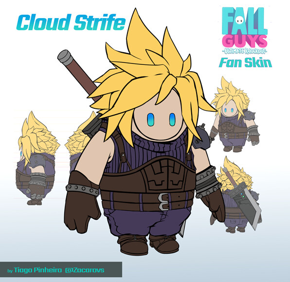 ArtStation - Cloud - Fall Guys FanSkin