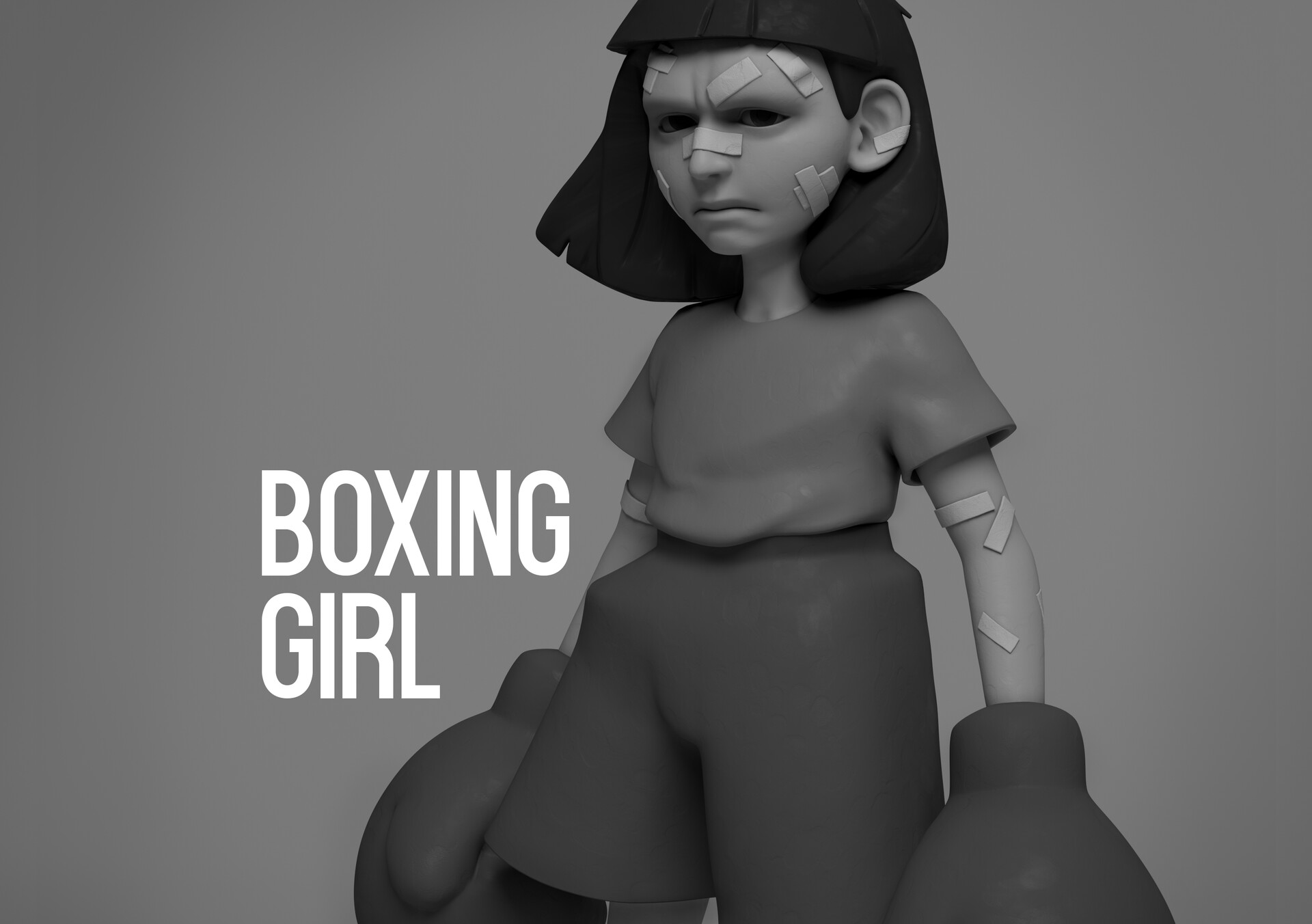 ArtStation - Boxing girl