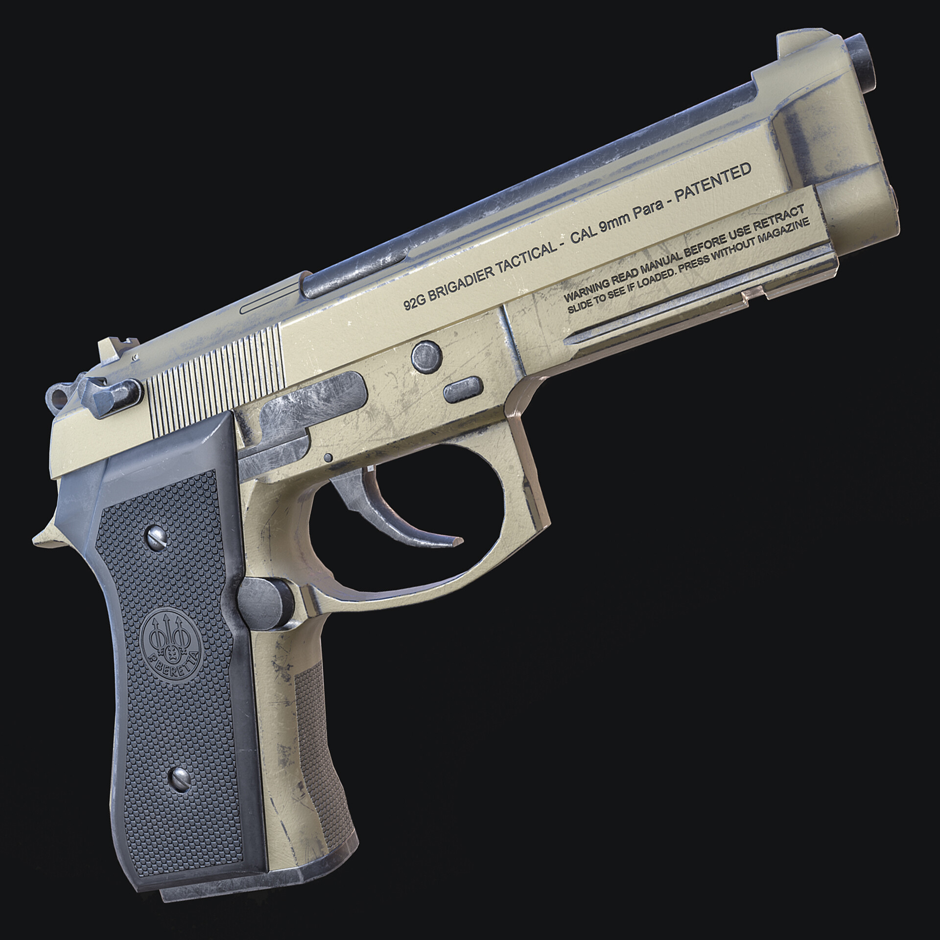 ArtStation - Beretta 92 Handgun Pistol