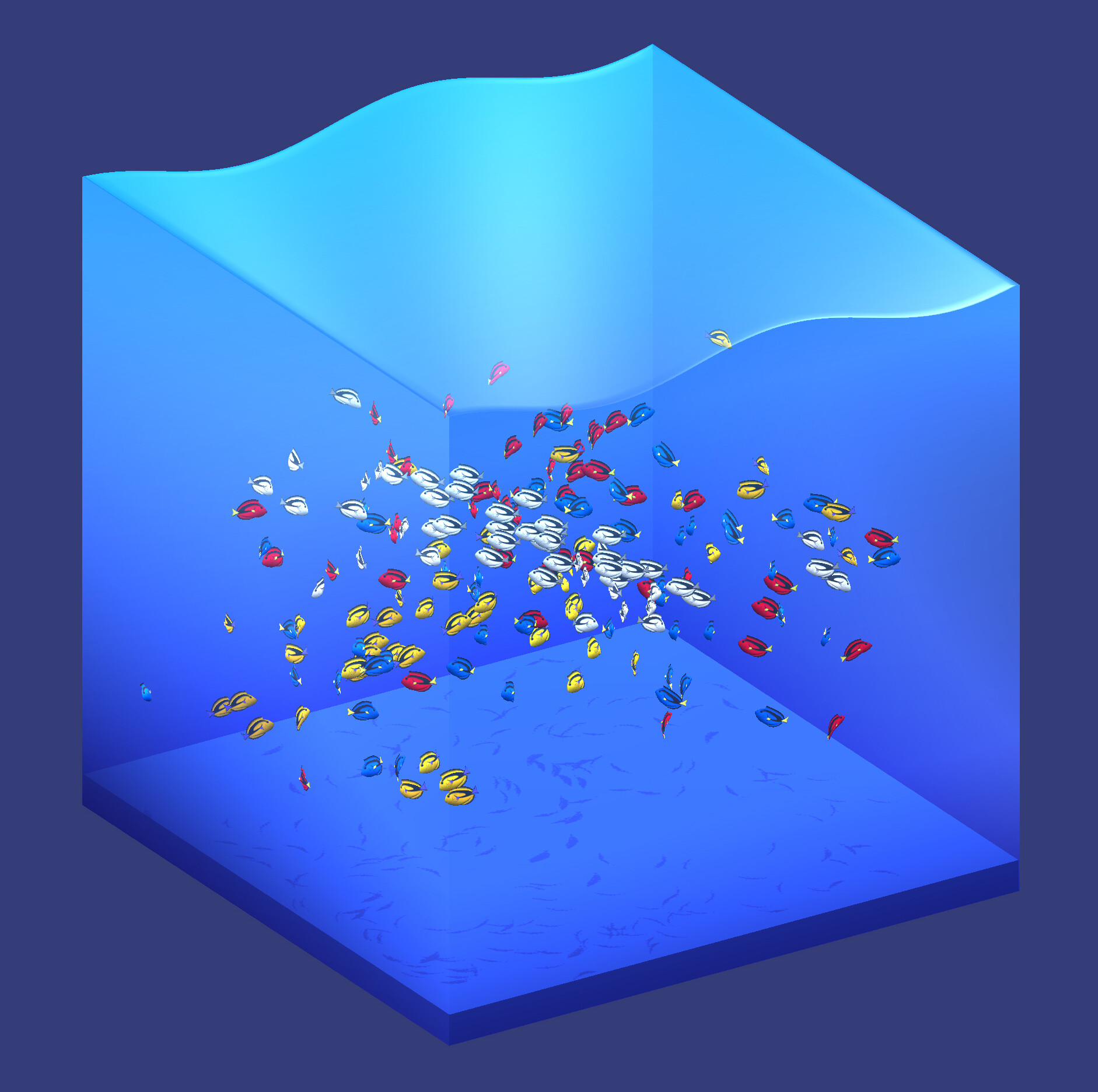 Daniel Akbari - Boids Simulation (C#)
