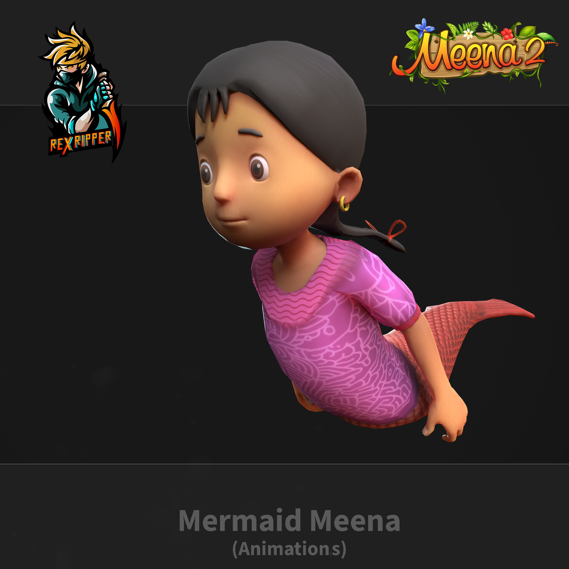 ArtStation - Mermaid Meena Animation (set)