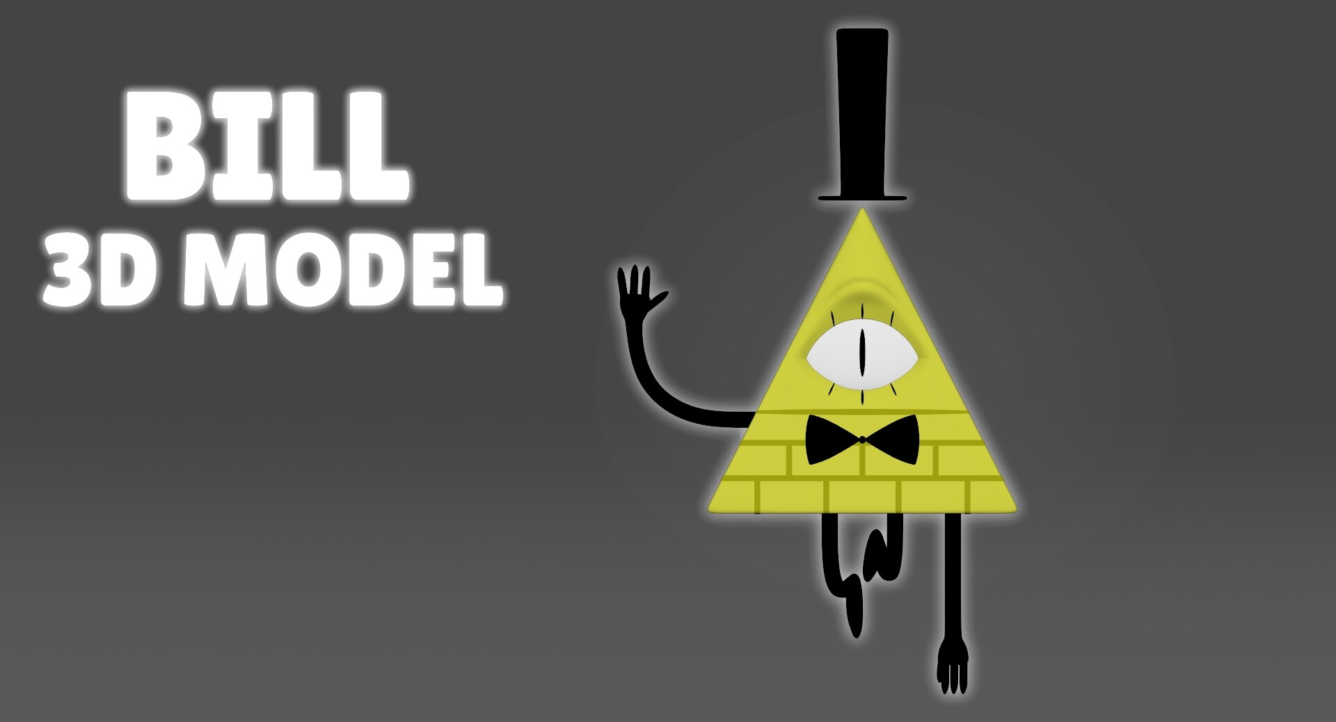 ArtStation - BILL 3D Model / Gravity Falls