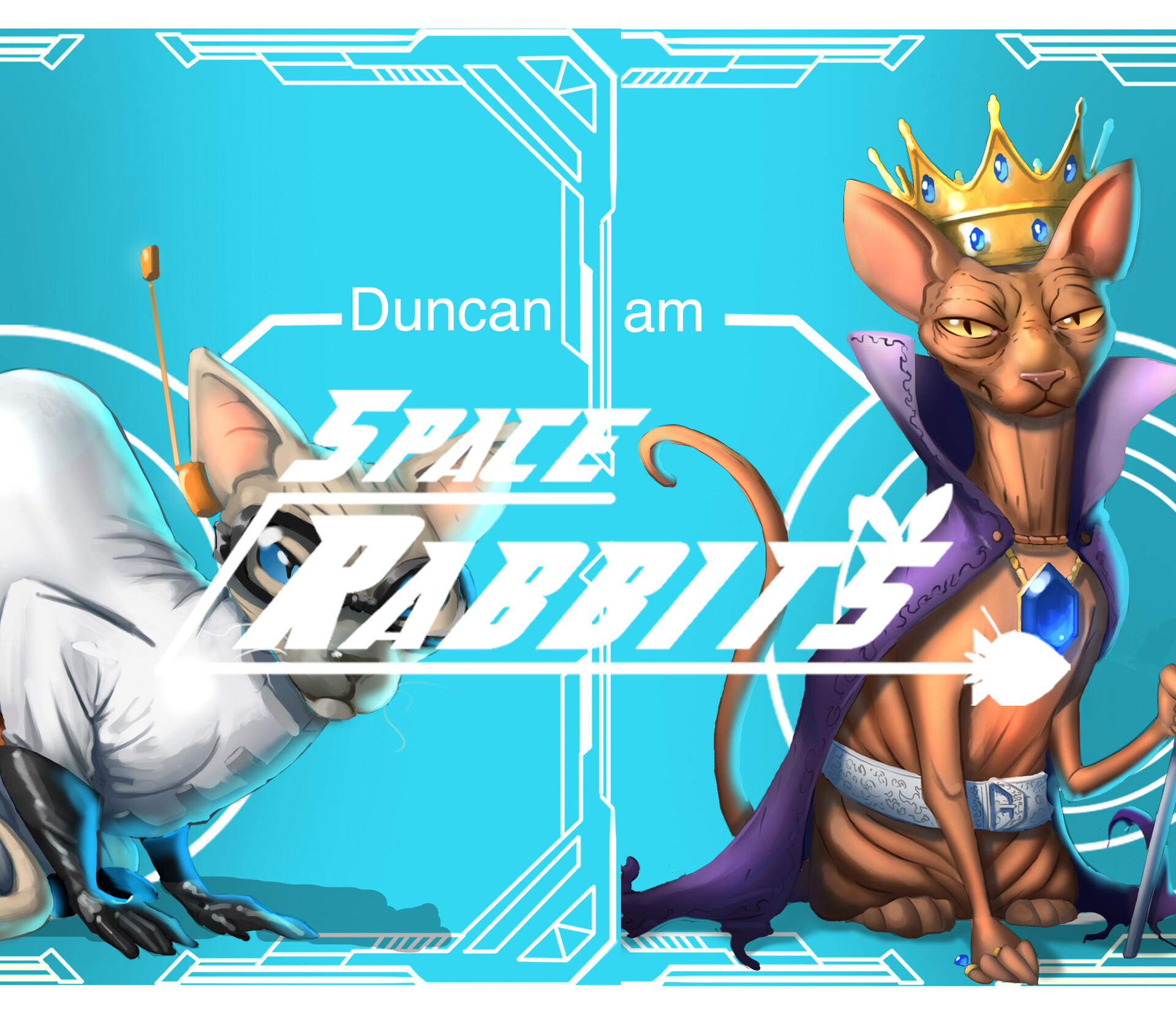 ArtStation - Villains Characters design Space Rabbits