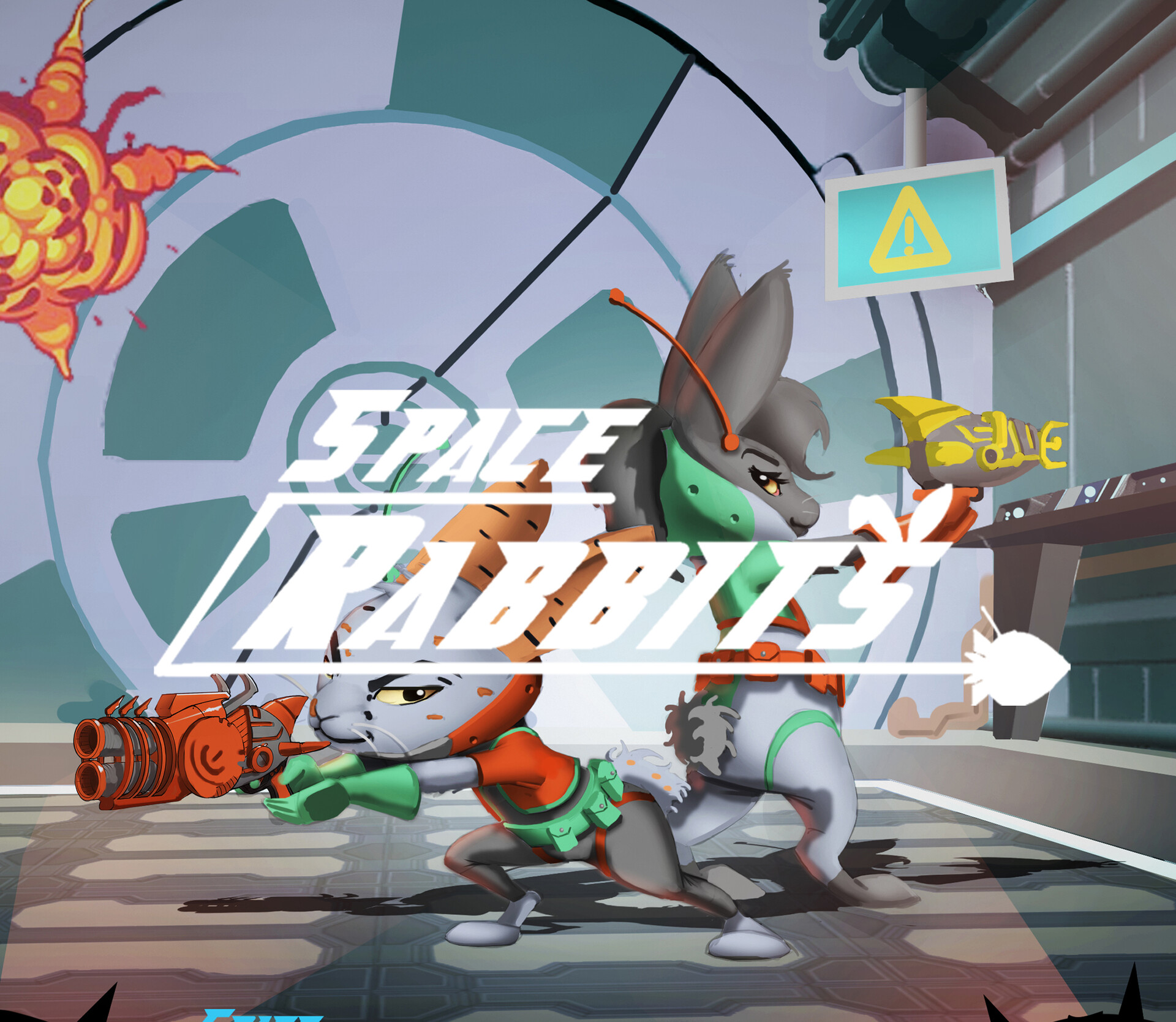 ArtStation - Production Painting 02 Space Rabbits.