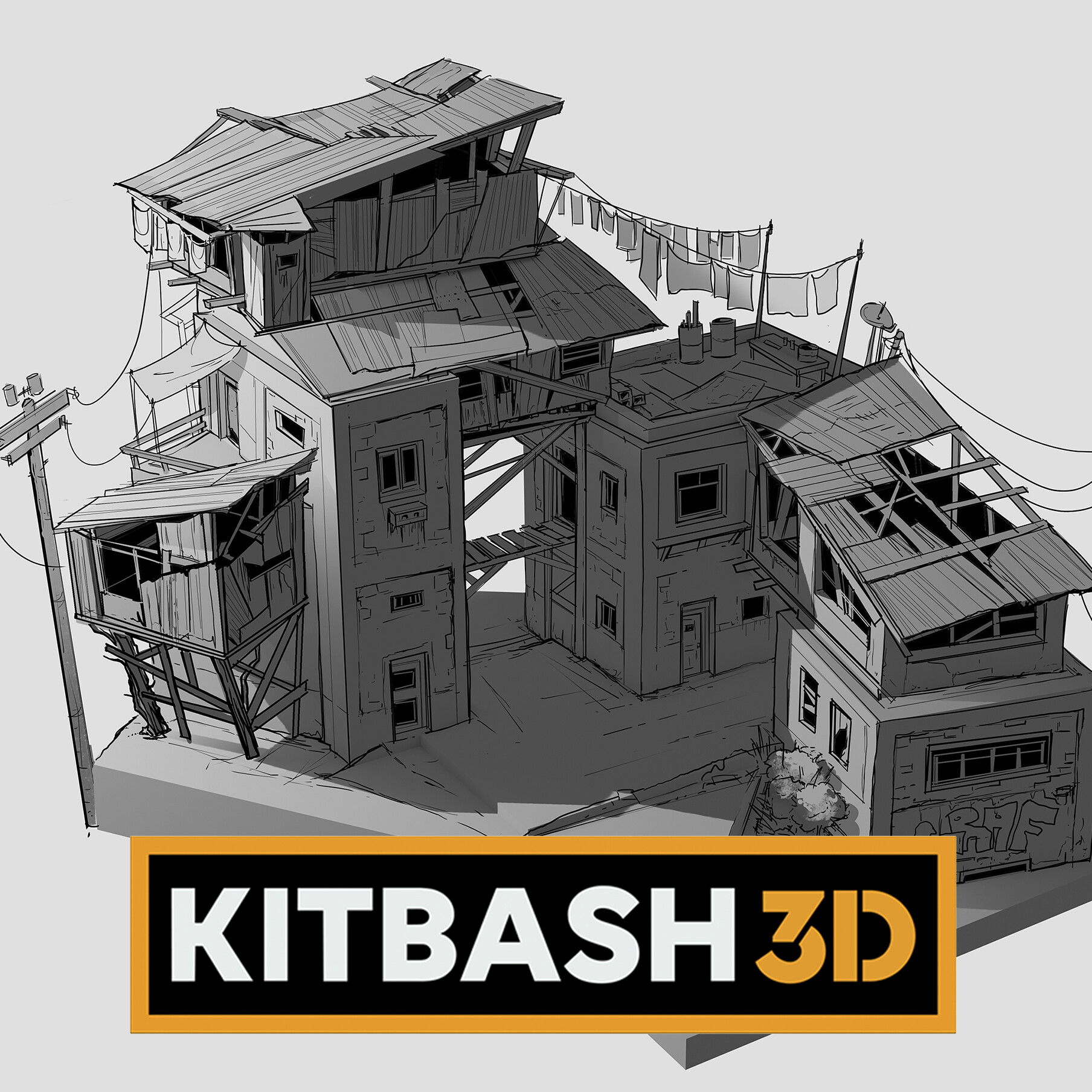 ArtStation - Favelas- Medium Structures