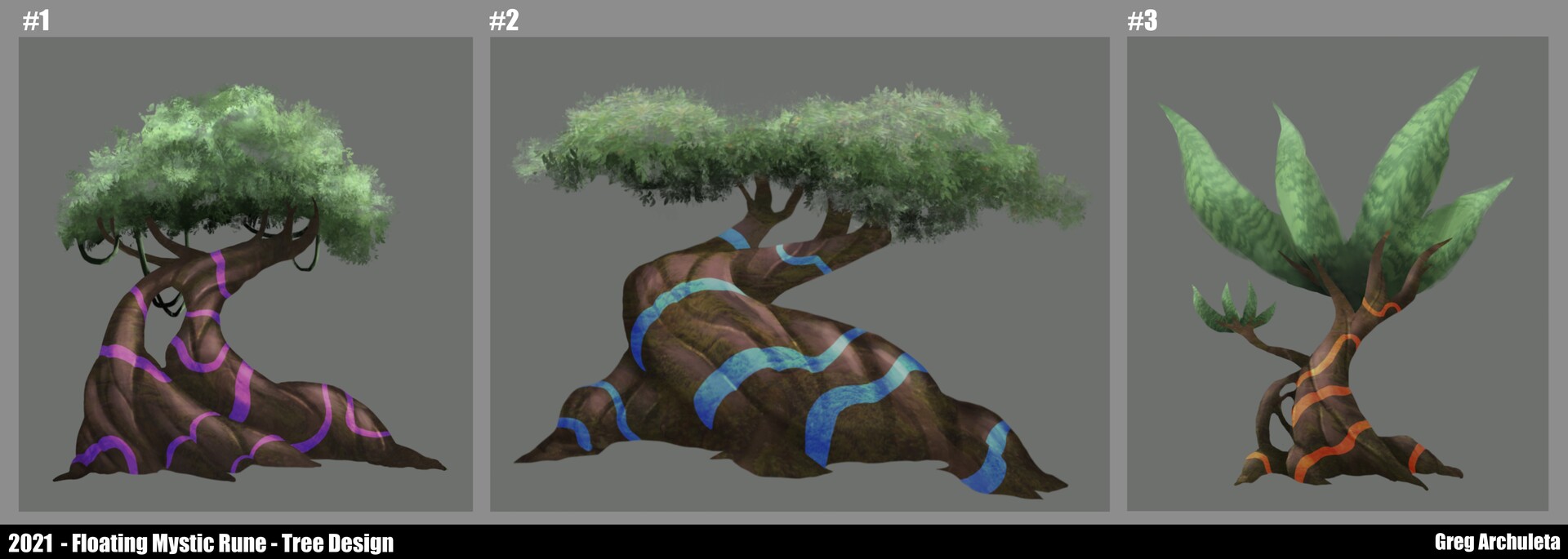 ArtStation - Magically-charged Tree Design