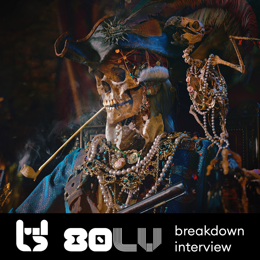 ArtStation - Smoking Pirate - 80.lv Breakdown