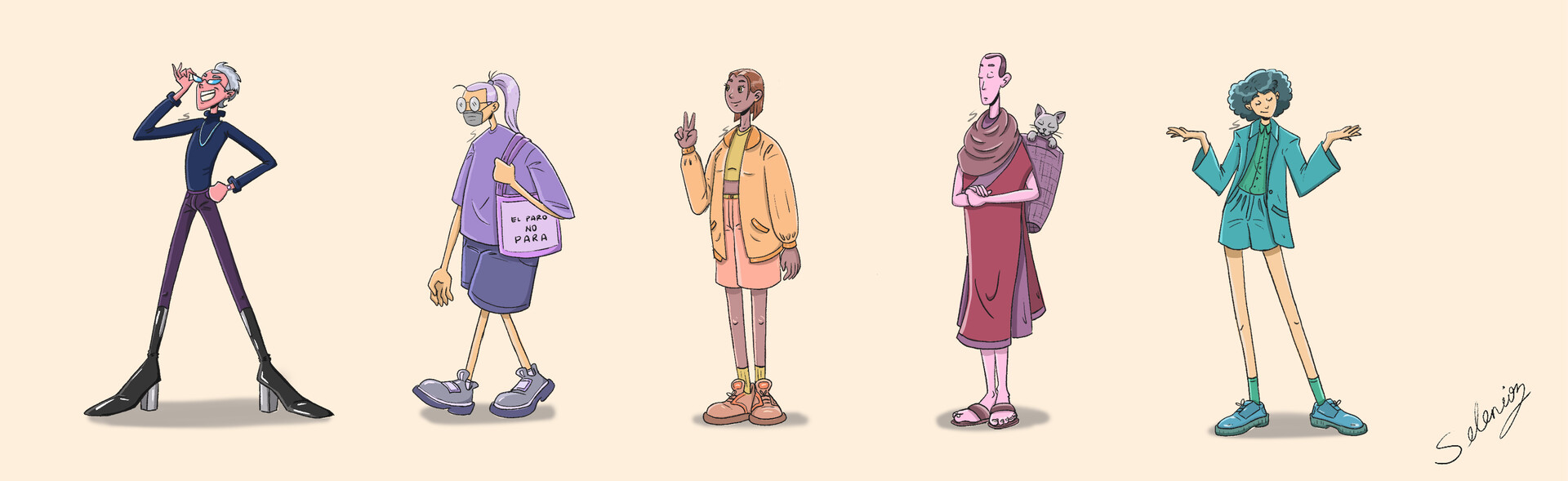 ArtStation - Line up - character designs