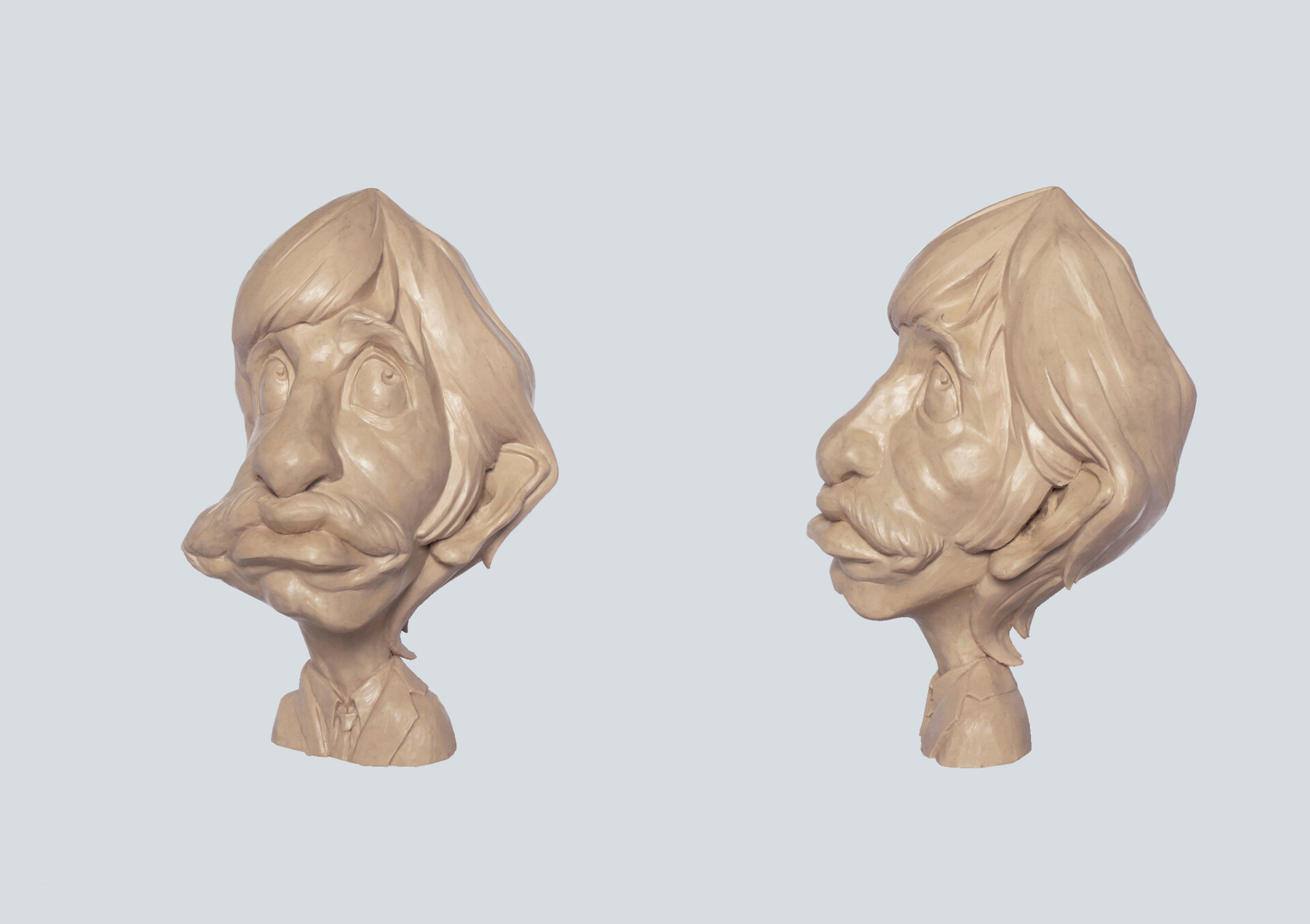 ArtStation - Caricature of Ringo Starr in clay