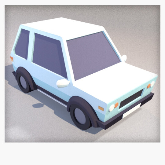 ArtStation - Low Detail Stylized Car Model