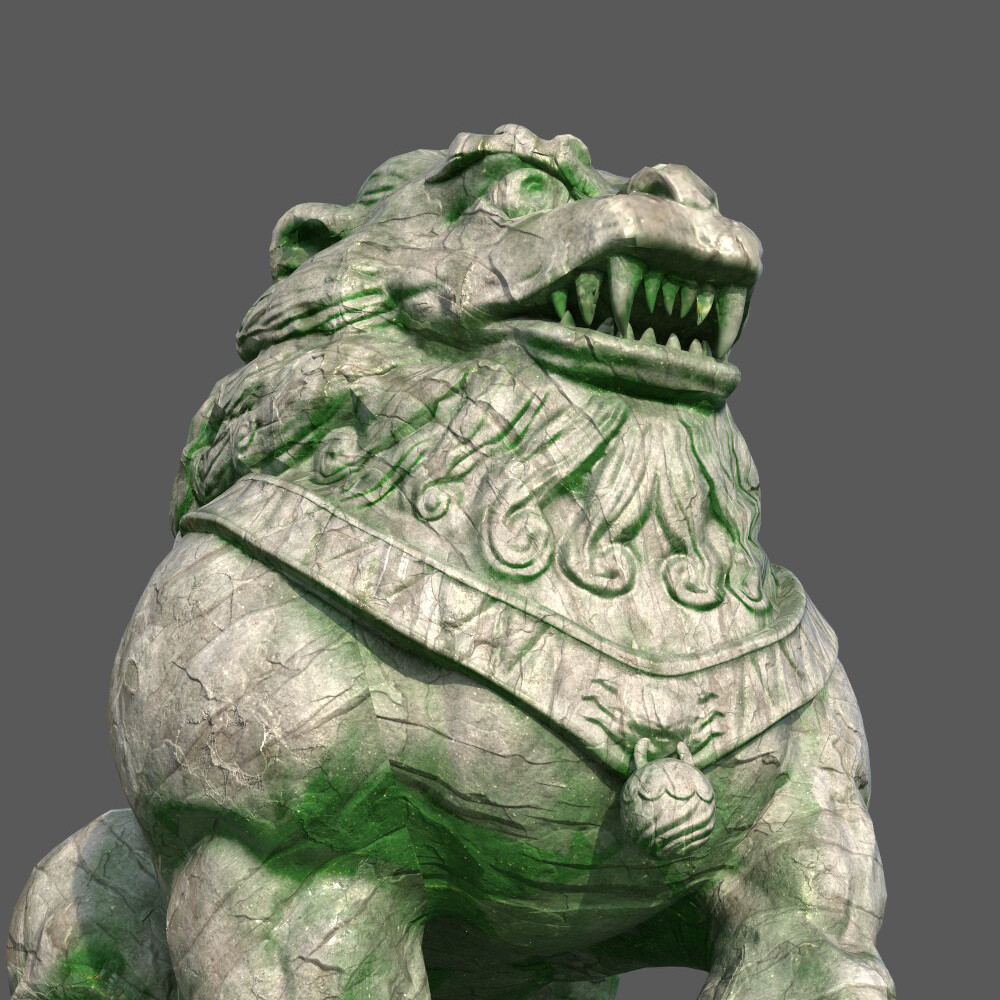 ArtStation - Haechi statue 3D Modeling