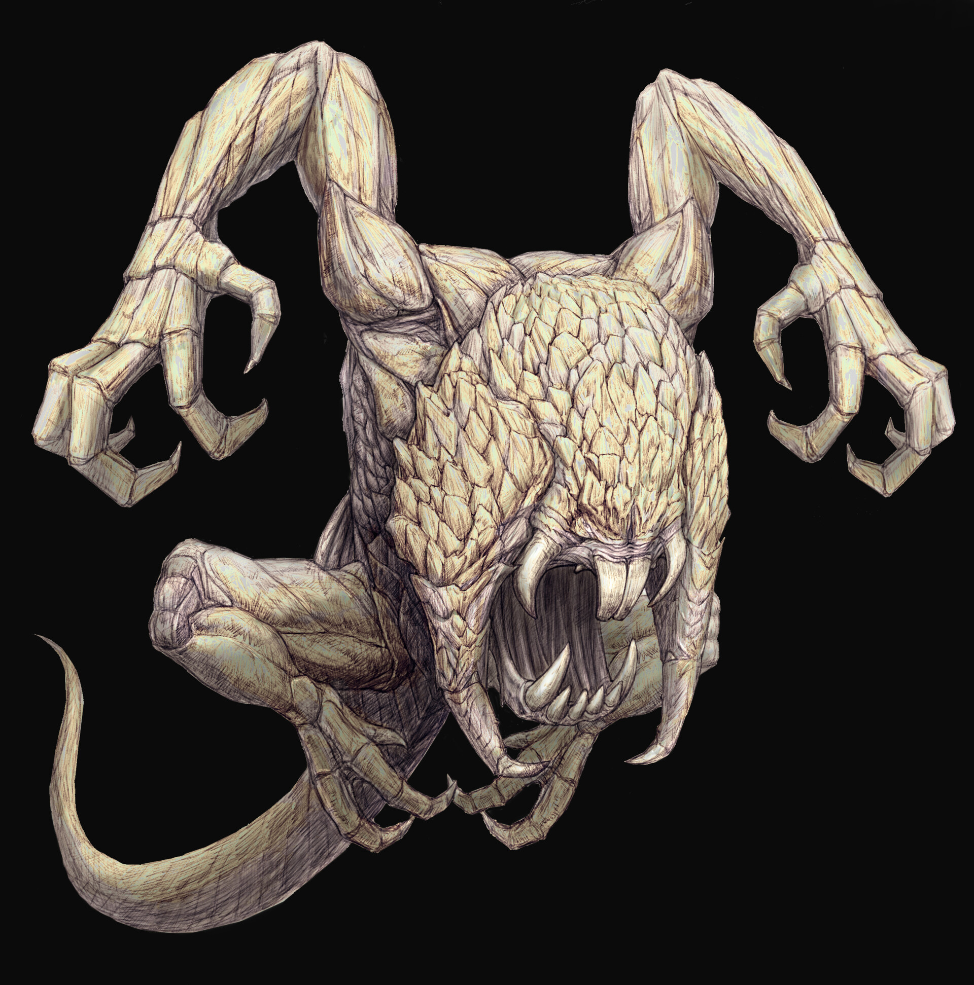 ArtStation - Sand Creature (variety)