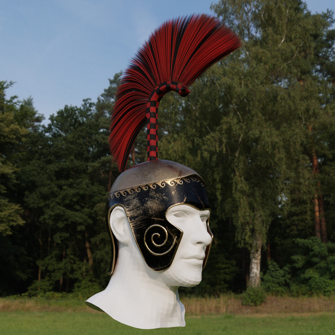 ArtStation - Spartan Helmet