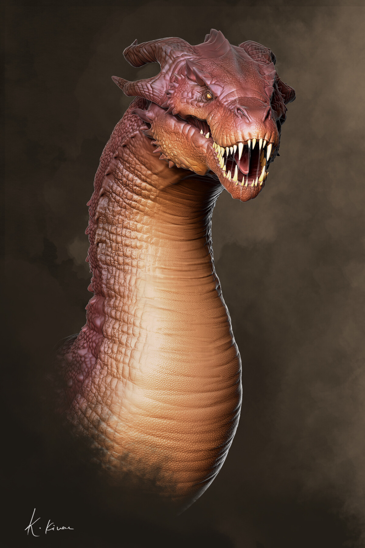 ArtStation - Dragon Bust Concept