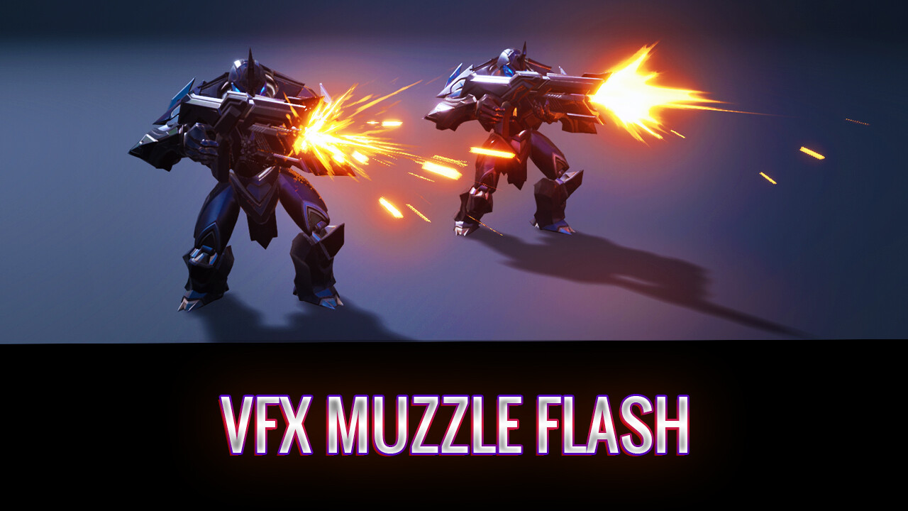ArtStation - VFX Stylized Muzzle Flashes