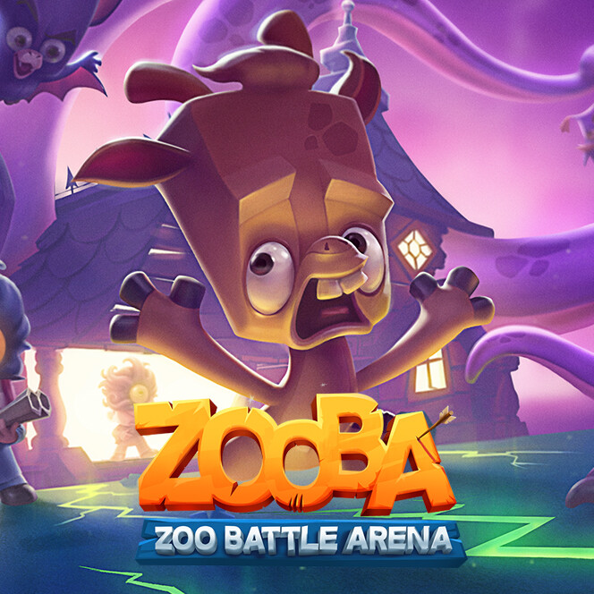 ArtStation - Zooba Halloween Splash illustration