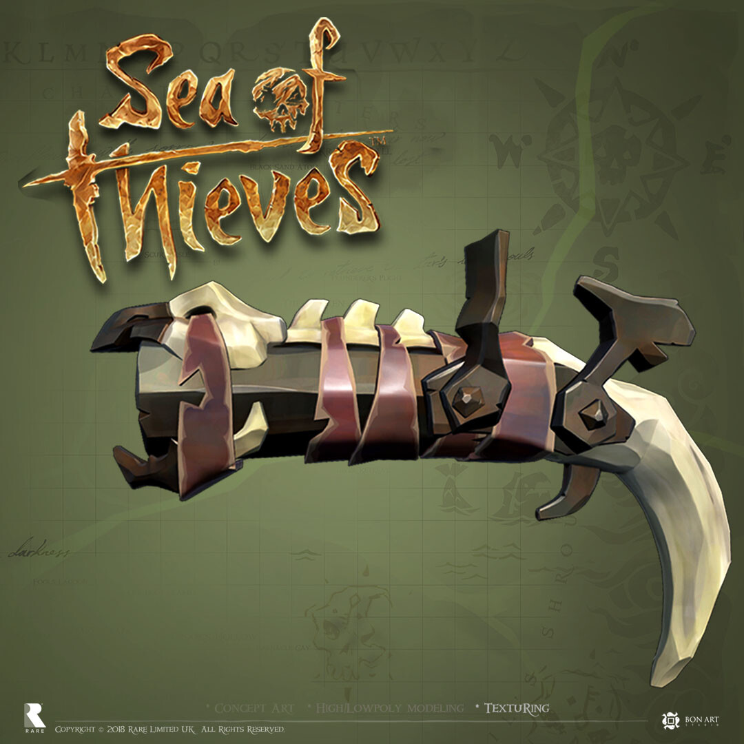 ArtStation - Sea of Thieves - Bone Crusher props
