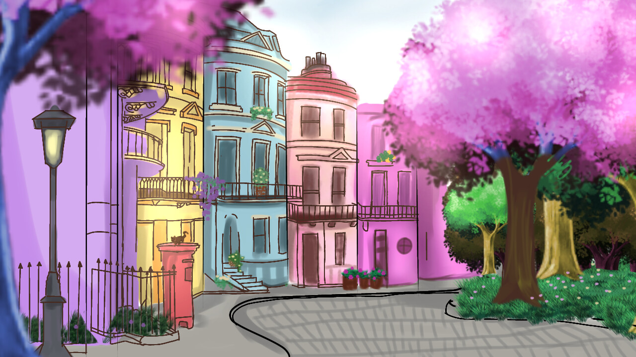 ArtStation - Zoom Background for Online Theater