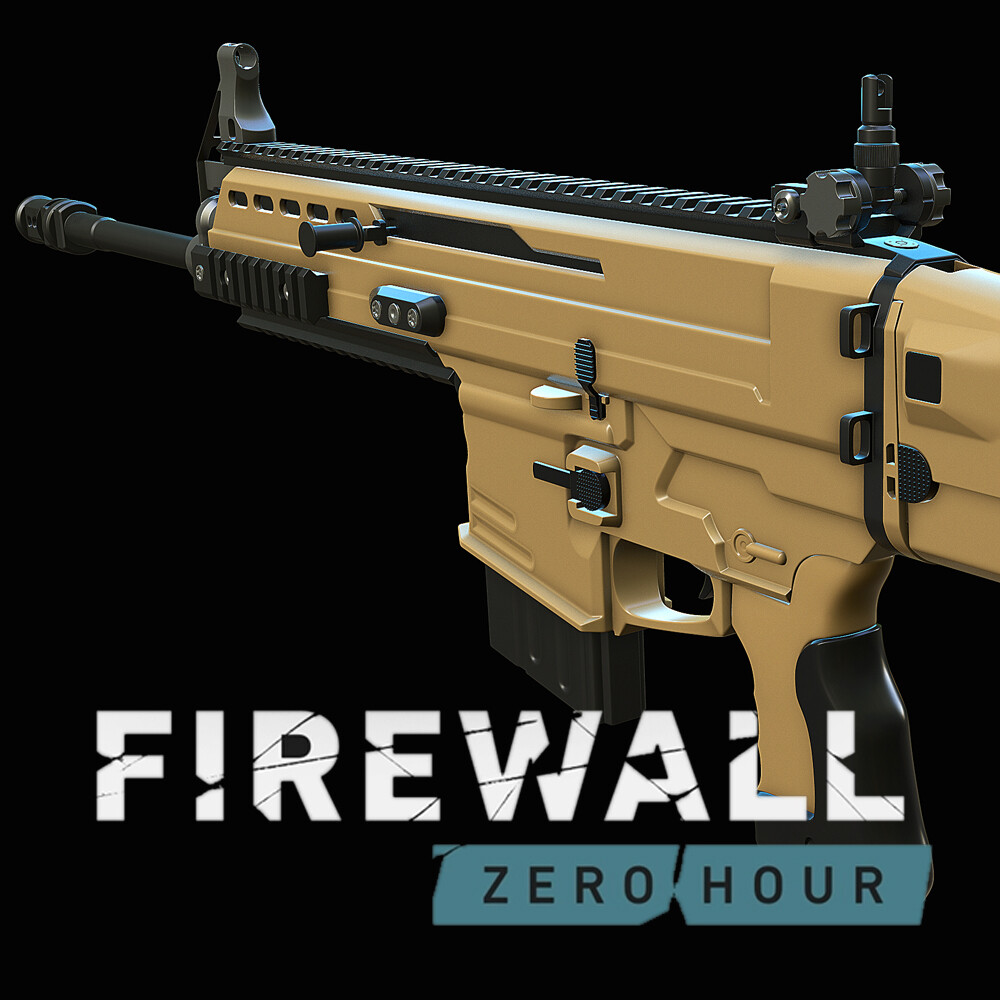 ArtStation - Firewall: Zero Hour - Custom Scar Rifle
