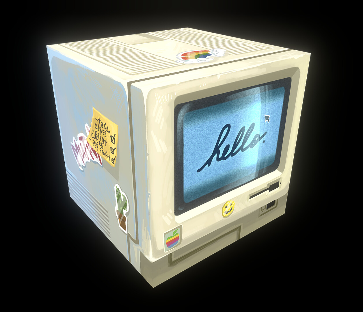 ArtStation - Handpainted Cubes (CGMA)