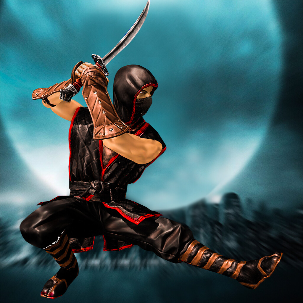 ArtStation - Ninja Superhero Sword Fight Game UI