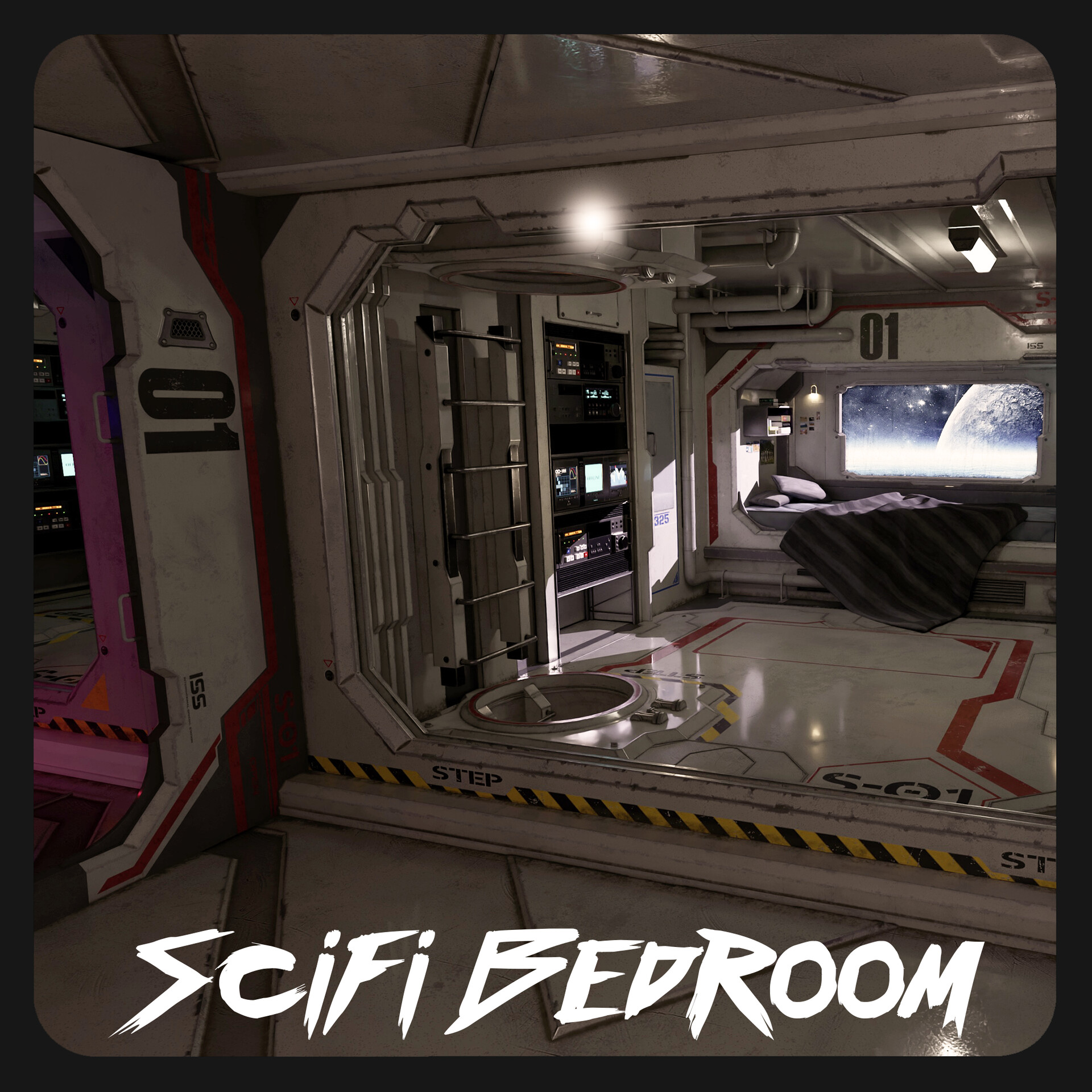 ArtStation - Sci-Fi Bedroom GameReady Environment