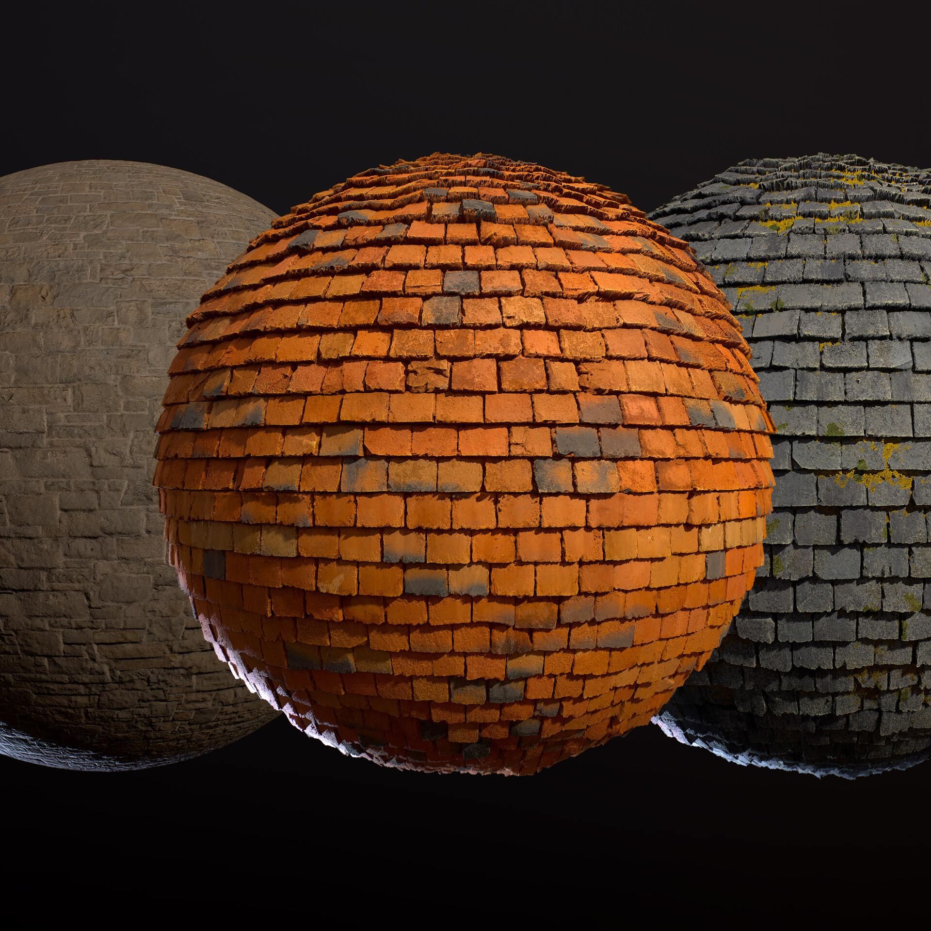 ArtStation - Roofs and Walls - photogrammetry based materials