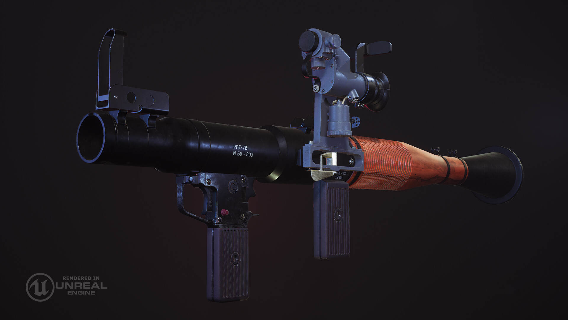 ArtStation - Hand-held anti-tank grenade launcher. RPG-7