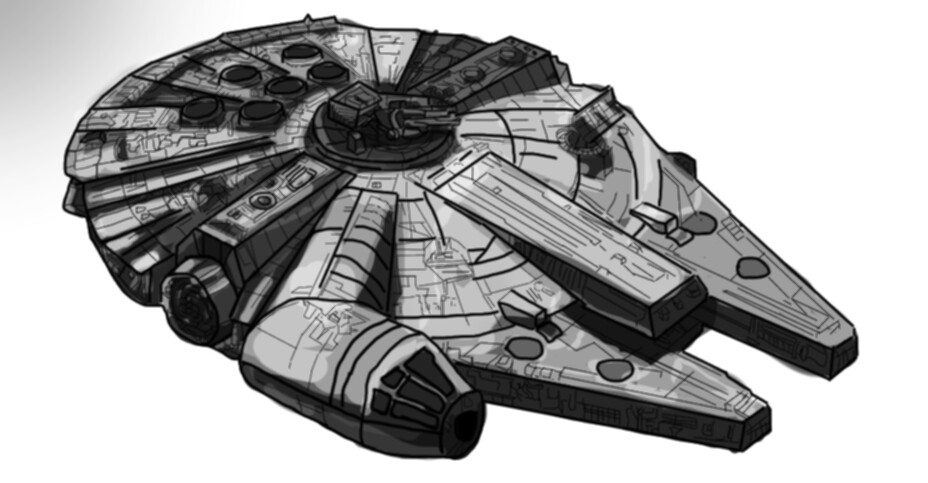 ArtStation - Millenium Falcon