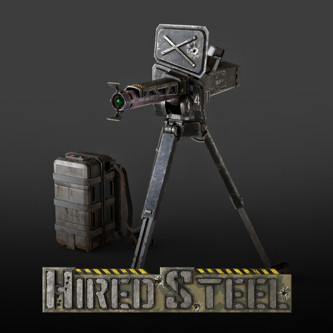ArtStation - Infantry Laser Turret