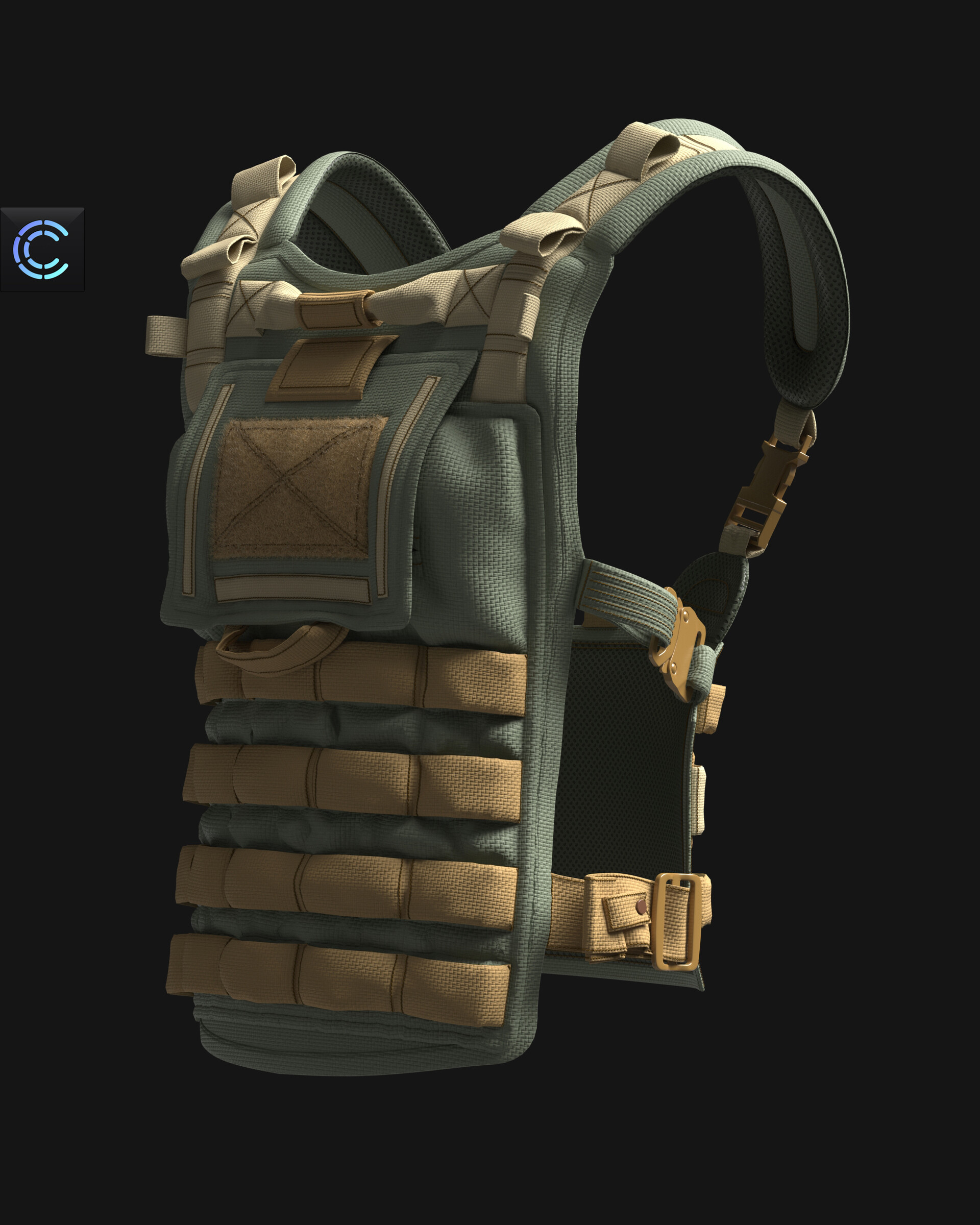 ArtStation - SUPER REALISTIC BULLETPROOF VEST
