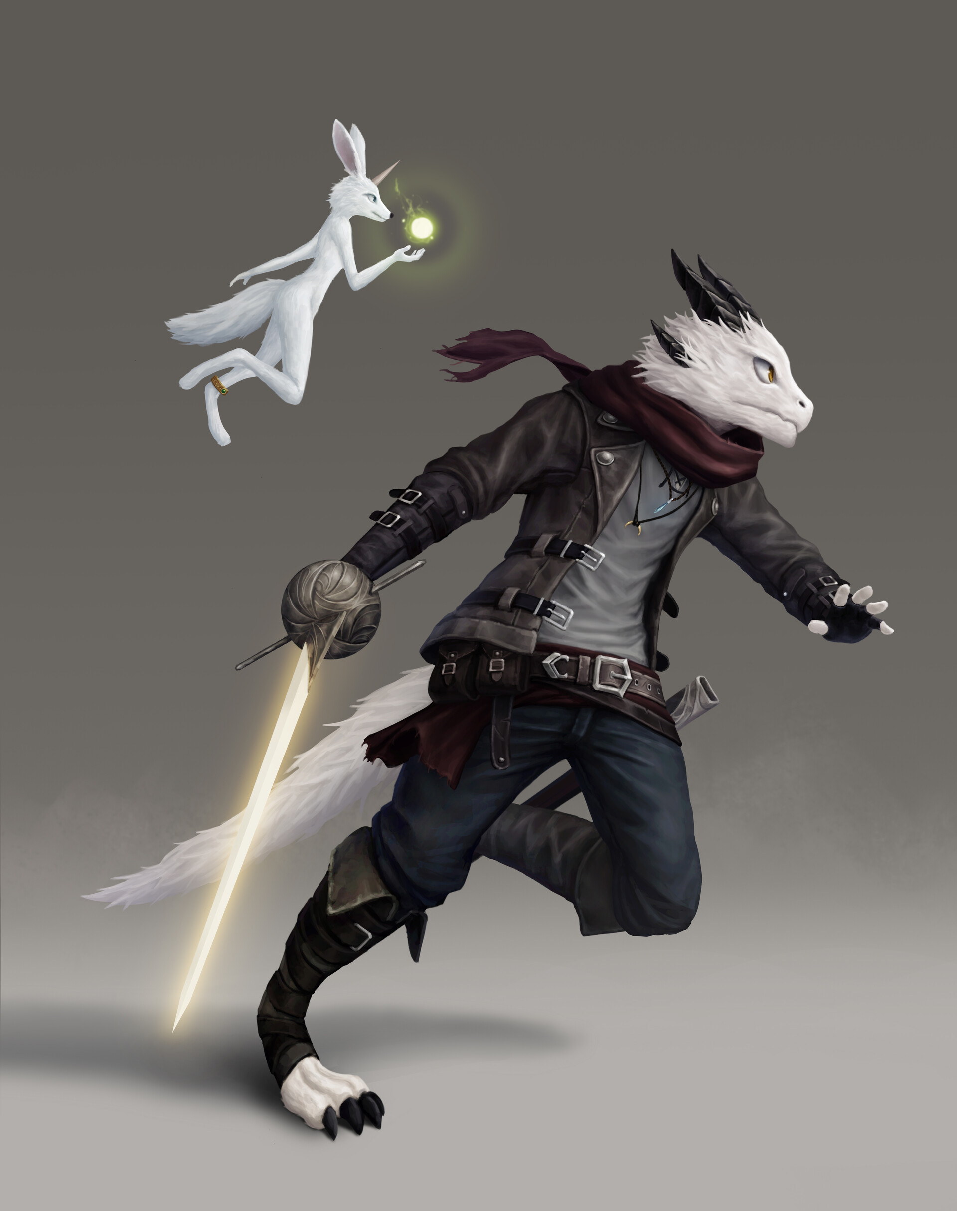 ArtStation - Commission : The SwordMage and The Fairy