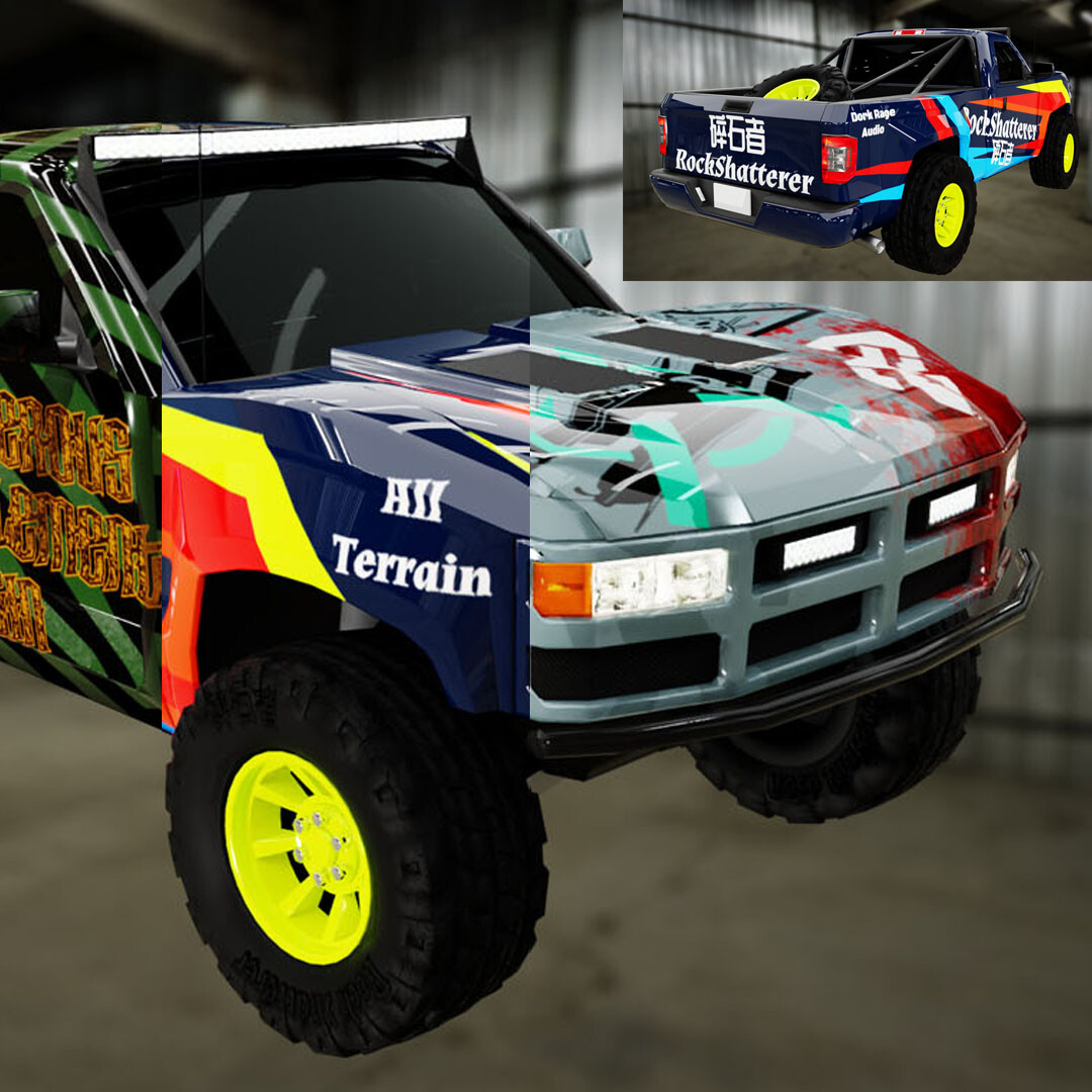ArtStation - Generic American Pickup Truck (Baja Prerunner Spec)