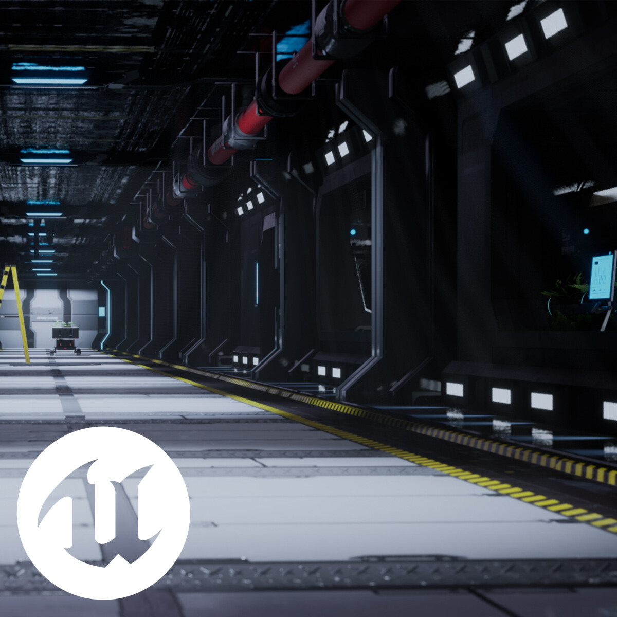 ArtStation - Sci-Fi Bio Lab Hallway