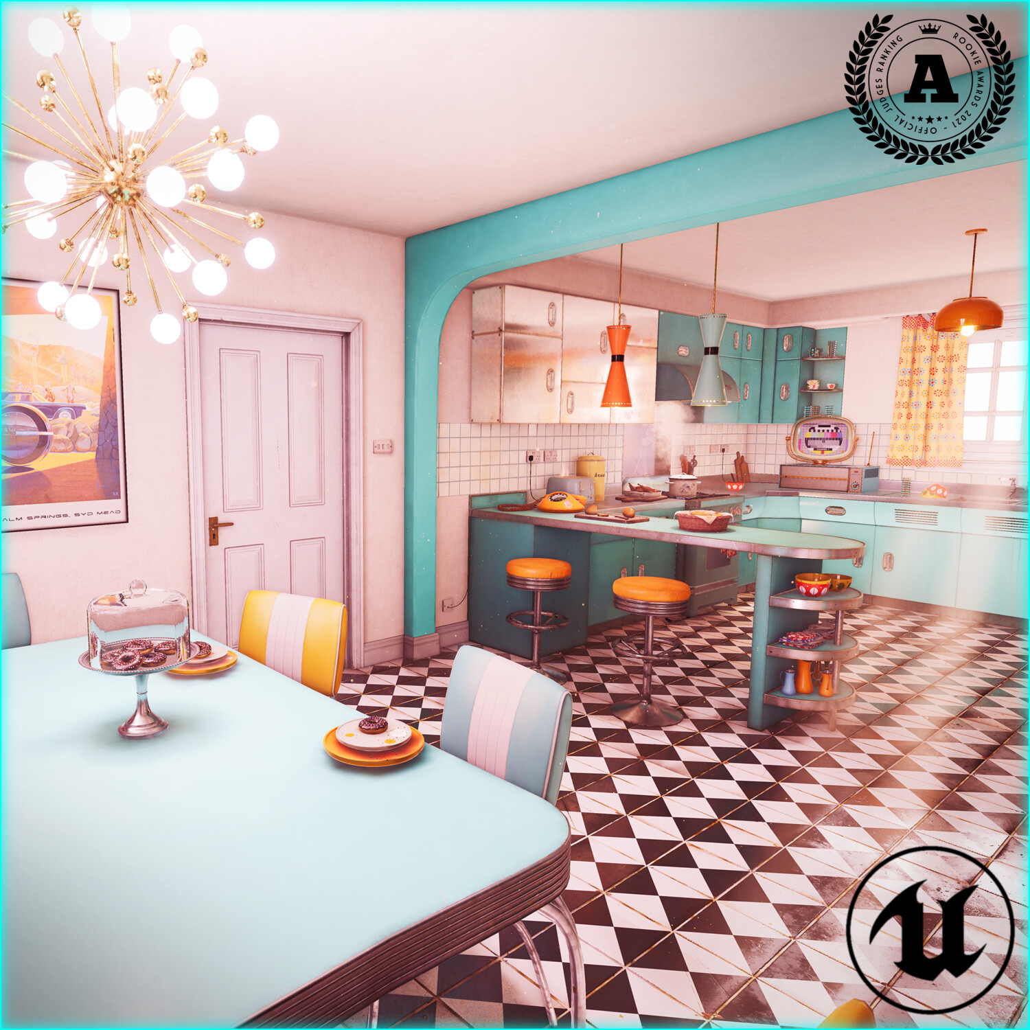 ArtStation - Retro Kitchen