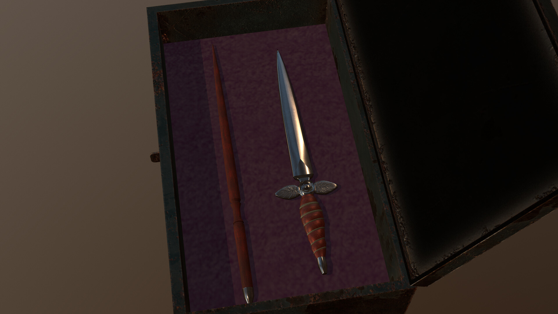 ArtStation - Rose Dagger & Wand