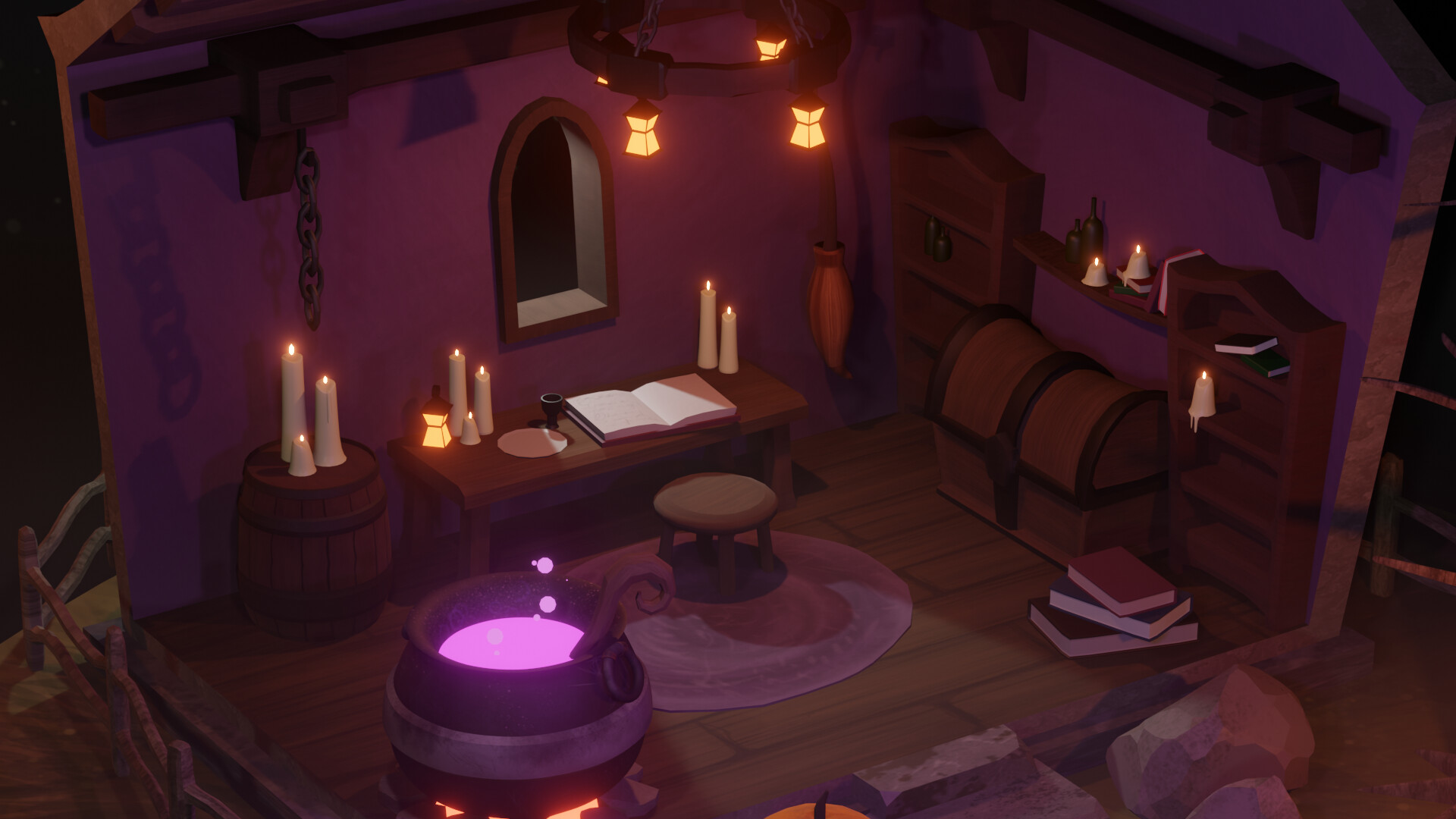 ArtStation - Witch's Cabin